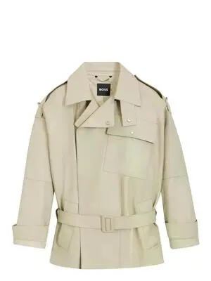 BOSS Belted Jacket - Neutrals