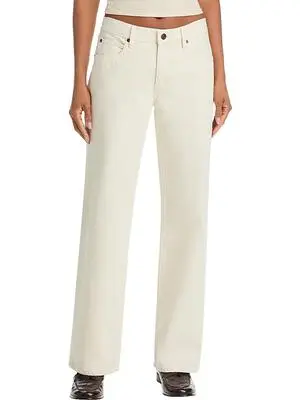 FRAME The Saturday Low Rise Straight Jeans - Shell