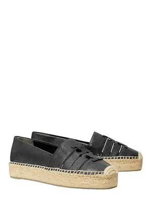 Tory Burch Ines Espadrille Flats - Perfect Black