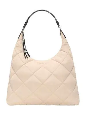 Mz Wallace Madison Large Shoulder Bag - Buff/black