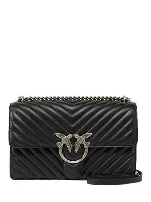 Pinko Love One Classic Leather Crossbody - Zo