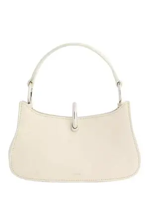 Rabanne Ring-lock Leather Shoulder Bag - Neutrals