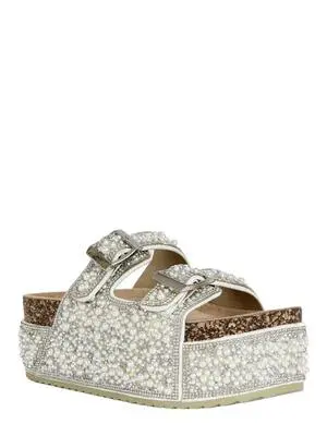 AZALEA WANG Opaline Platform Sandals - Ivory