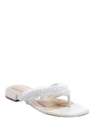 AZALEA WANG Pearlia Flip Flop White