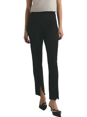 FAVORITE DAUGHTER Slim Fit Suit Trousers - Black
