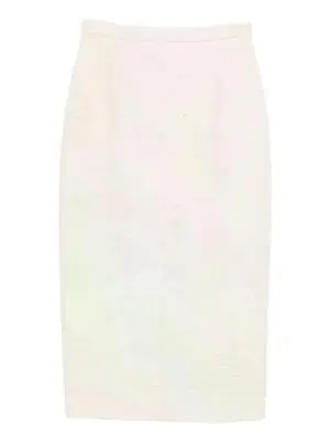 N°21 Zip-fastening Midi Skirt - Neutrals