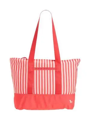 DOCK AND BAY Stripe Canvas Beach Tote - Raspberry Road