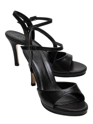PROLOGUE SHOES Poise Stiletto Sandal Black