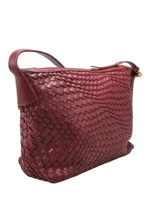 PROLOGUE SHOES Kira Woven Shoulder Bag - Red