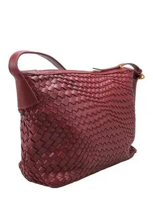PROLOGUE SHOES Kira Woven Shoulder Bag - Red