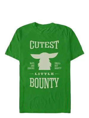 STAR WARS: THE MANDALORIAN AND GROGU Star Wars The Mandalorian And Grogu Cutest Little Bounty Graphic T-shirt - Kelly Green