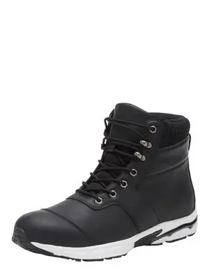 KINGSIZE KingSize Water-Resistant Lace-Up Sneaker Boots Black