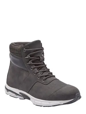 KINGSIZE KingSize Water-Resistant Lace-Up Sneaker Boots Charcoal