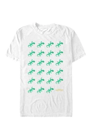 HOPPERS Tom Lizard Icon Grid T Shirt - White