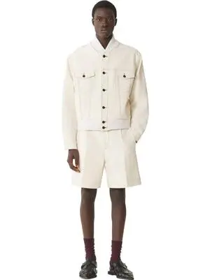 LANVIN Teddy Jacket In Denim - White/ Beige