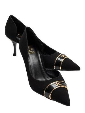 PROLOGUE SHOES Kendra Pointed Toe Stiletto Pumps Black