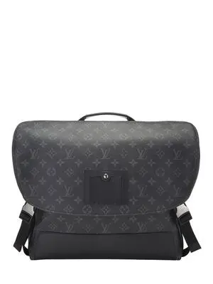 LOUIS VUITTON Monogram Eclipse Voyager Messenger MM Black