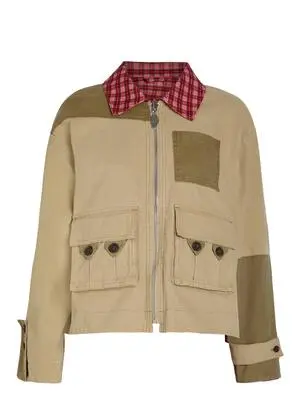 DAMSON MADDER Marcelle Reversible Cotton-twill Barn Jacket - Multicoloured
