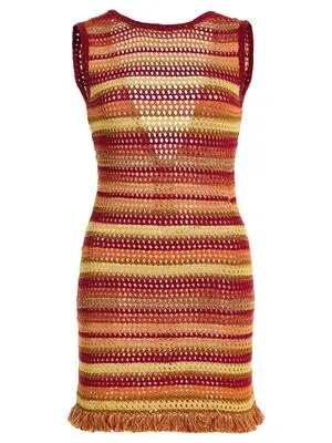 ESCVDO ESCVDO Nevado Crocheted Mini Dress