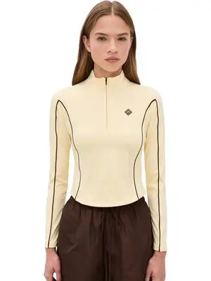 MALBON Camila Mid Layer Top - Light Yellow