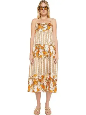 LA PRESTIC OUISTON La Prestic Ouiston Fidji Floral Silk Dress