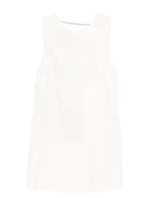Patrizia Pepe Chain-detail Mini Dress - White