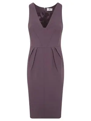 Elisabetta Franchi Midi Evening Dress - Brown