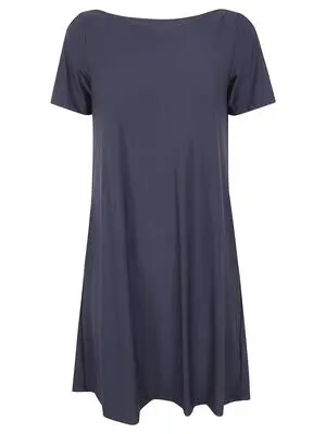 ARCHIVIO67 Round Neck Short Sleeve Dress - Black