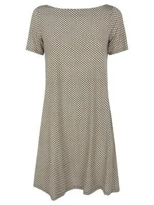 ARCHIVIO67 Round Neck Short Sleeve Dress - White
