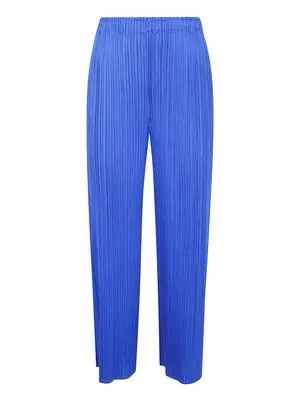 PLEATS PLEASE Monthly Colors: August Pleated Pants - Blue