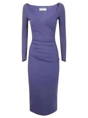 Chiara Boni La Petite Robe Luheart Sheath Dress - Blue