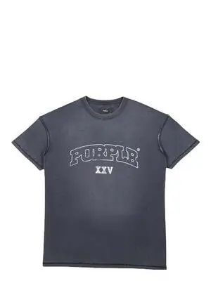 PURPLE BRAND P101tbso425 Textured Inside Out Tee Shirt - Black