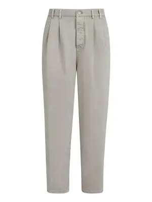 Brunello Cucinelli Cotton Trousers - Grey