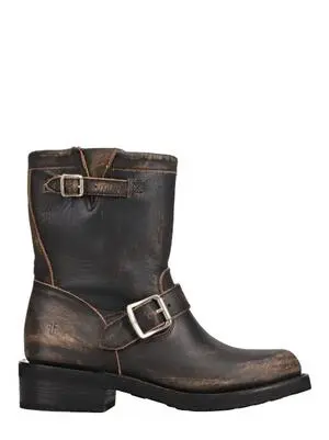 THE FRYE COMPANY Viv Short Engineer Boots - Black