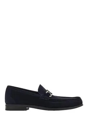 FERRAGAMO Gancini Ornament Loafer Navy