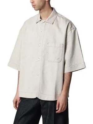 Jacquemus Paysan De-nîmes Light Denim Shirt - Beige