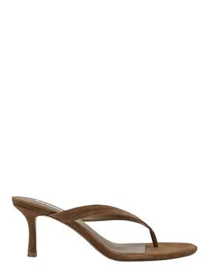 Senso Farah Suede Heeled Slides Brown