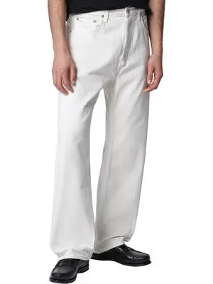 AGOLDE Regenerated Denim Trousers - White