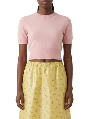 JIL SANDER Ribbed Knit Sweater - Pink