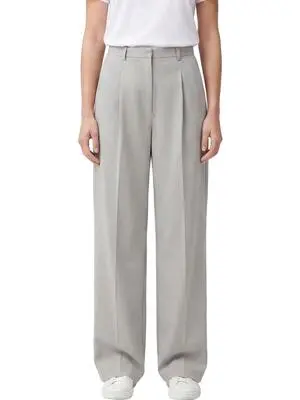 MAISON MARGIELA Wool Blend Palazzo Trousers - Grey