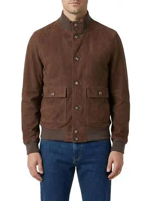 STEWART Bomber Jacket - Brown