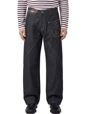 JW Anderson JW Anderson Wide Leg Jeans Navy