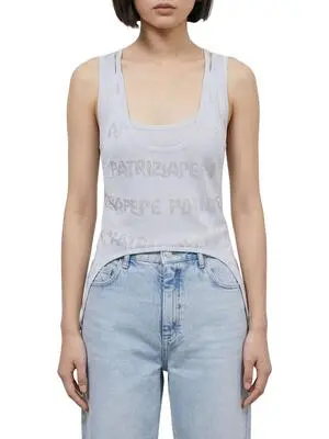 Patrizia Pepe Knit Top - Grey