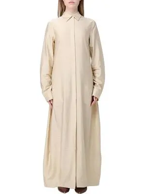 TOTEME Toteme Silk Blend Shirt Dress Beige