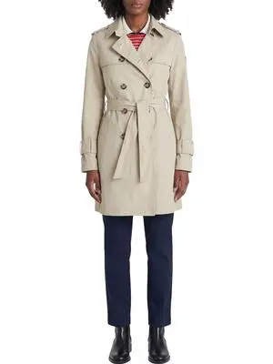 Peuterey Polyester Double Breasted Trench Coat - Grey