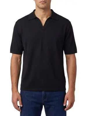 ROBERTO COLLINA Cotton Polo Shirt Black