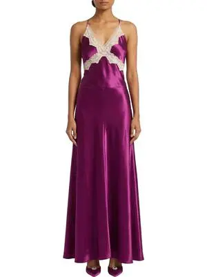 Alberta Ferretti Maxi Gown - Violet