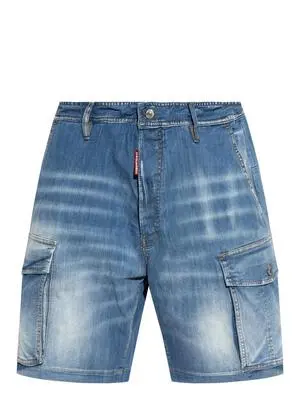 Dsquared2 Denim Cargo Shorts - Blue