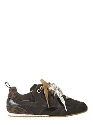 Kurt Geiger K Slim Suede Trainers - Brown/oth