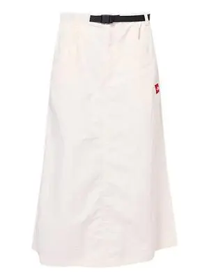 The North Face Woven Midi Skirt With Belt - White Dune